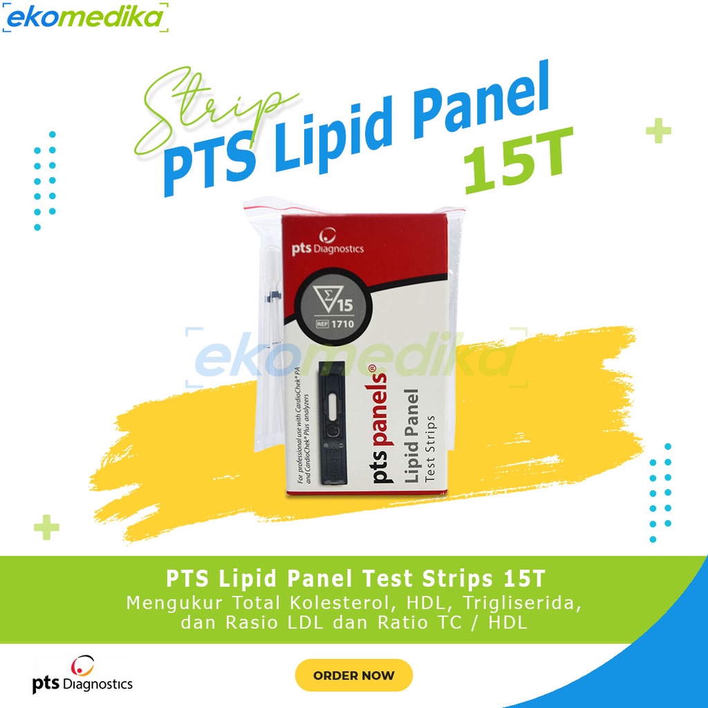 Jual PTS Lipid Panel Test Strips 15T Cardiocheck PA Kolesterol, TG ...