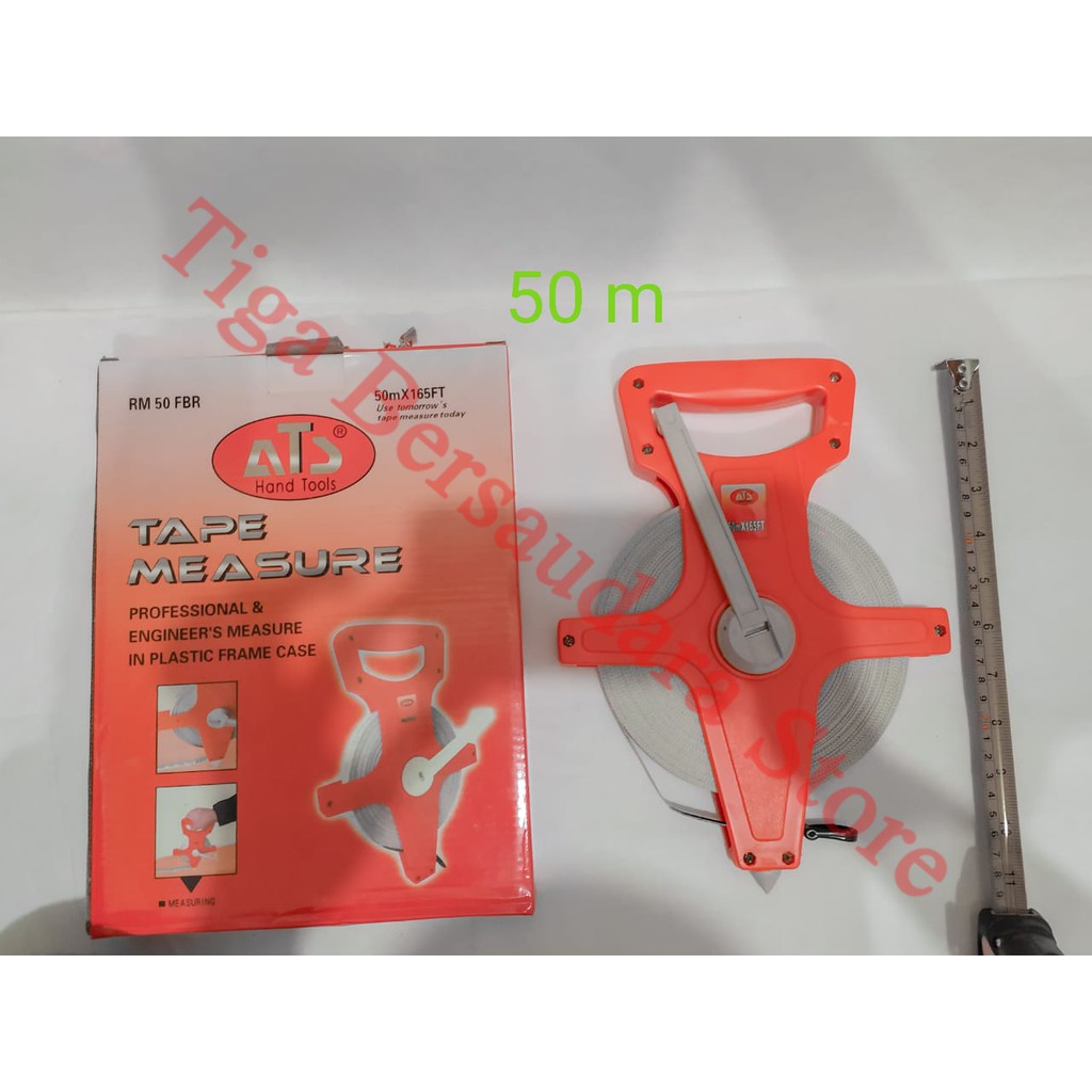 Jual Meteran tanah 50 meter ATS / kain gulung 50 m / meteran roll ...