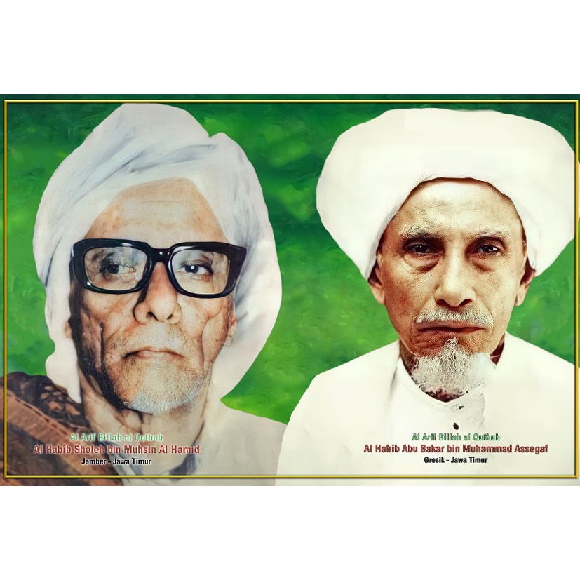 Jual poster HABIB SHOLEH TANGGUL DAN HABIB ABU BAKAR ASSEGAF BAHAN BAGUS LUSTER CETAK UV GAMBAR ...