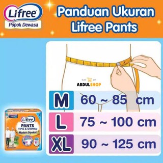 Jual LIFREE PANTS POPOK CELANA DEWASA / POPOK DEWASA [Size : M/L/XL Per Dus isi 48 pcs] | Shopee ...