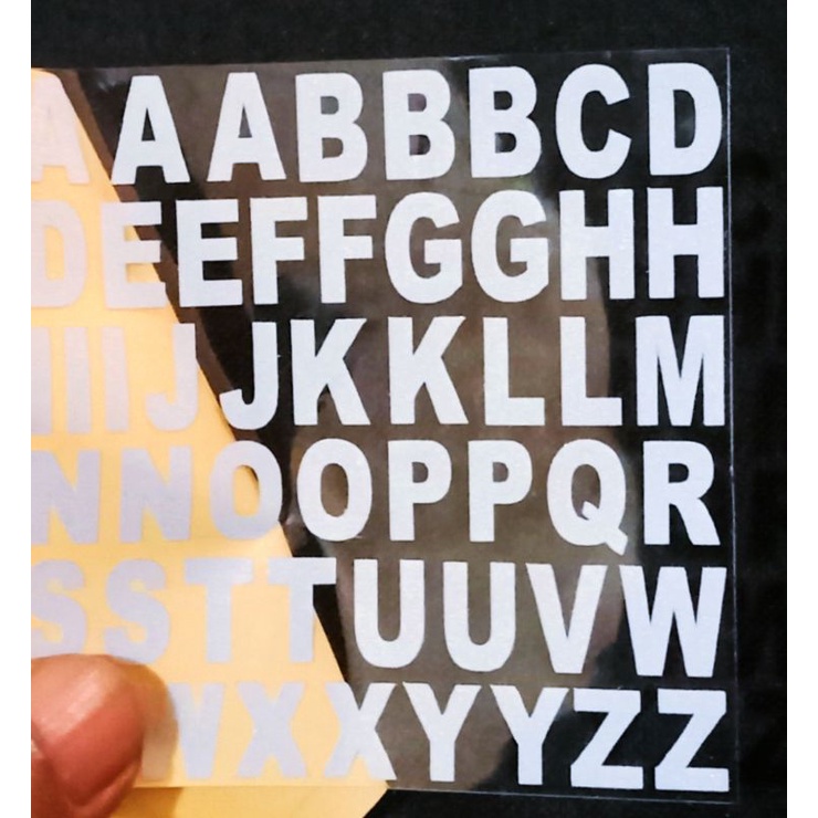 Jual sticker abjad stiker huruf cutting | Shopee Indonesia