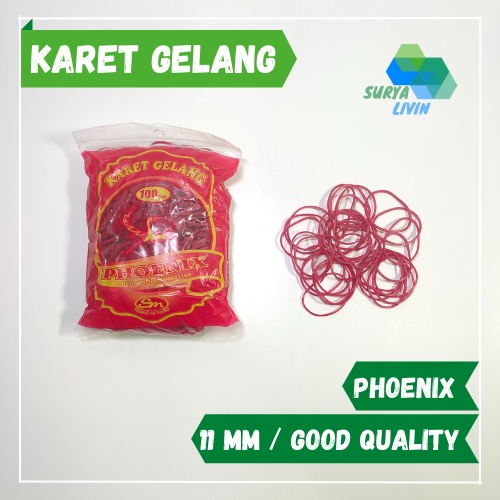 Jual Karet Gelang Phoenix merah 11mm *100gr | Shopee Indonesia