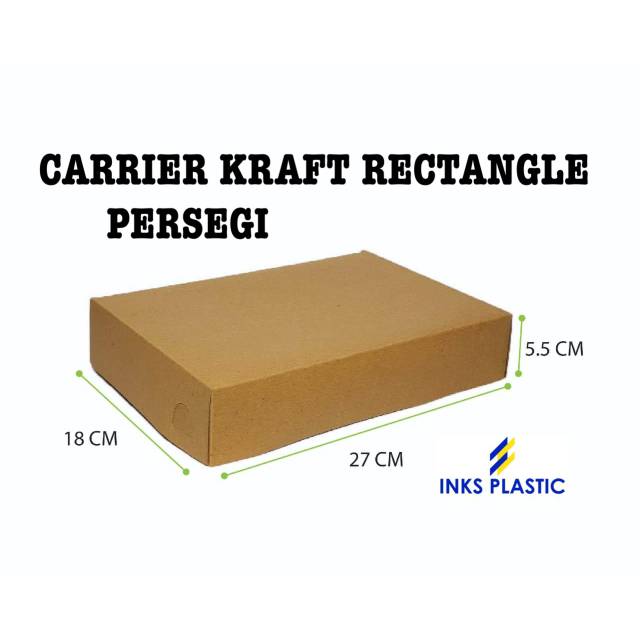 Jual Carrier Kraft dus box persegi ( isi 10 pcs ) | Shopee Indonesia