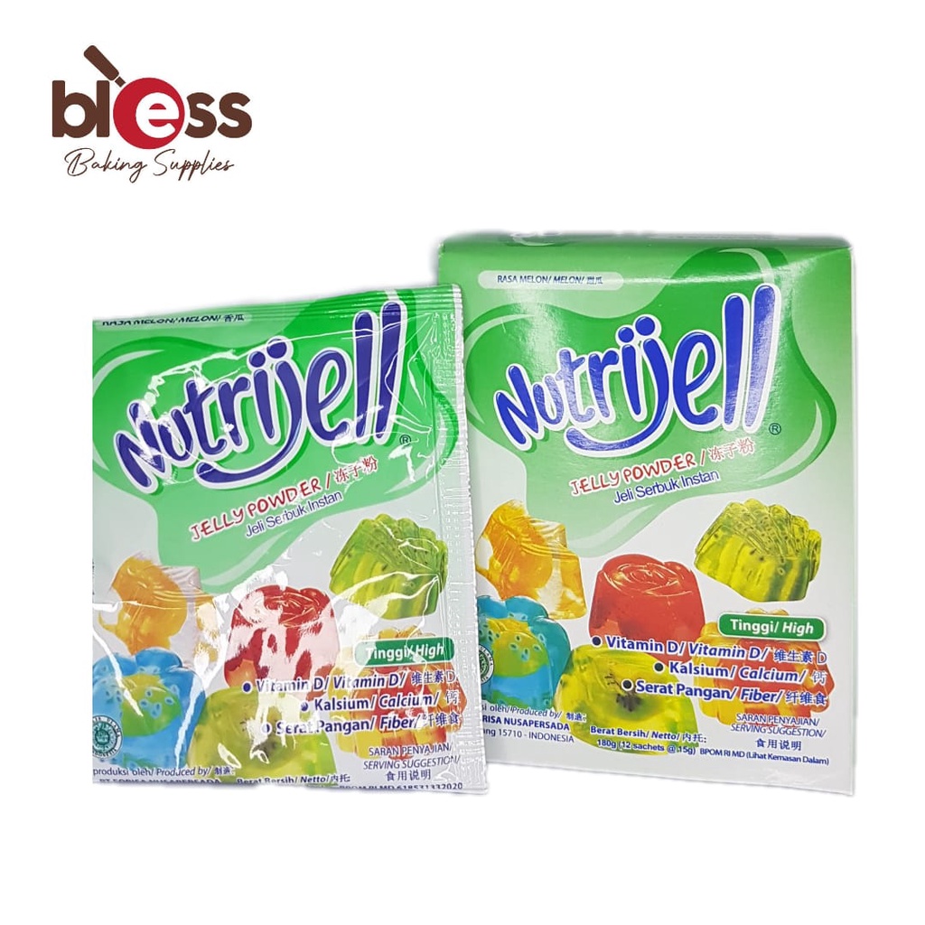 Jual NUTRIJELL 15 GR / BUBUK AGAR JELLY PUDDING INSTAN NUTRIJEL / BOX ...