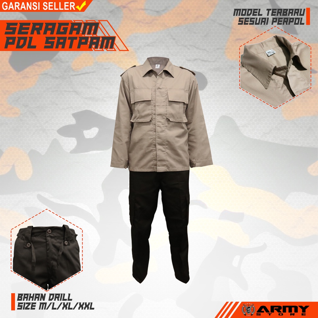 Jual seragam PDL satpam satu set | Shopee Indonesia