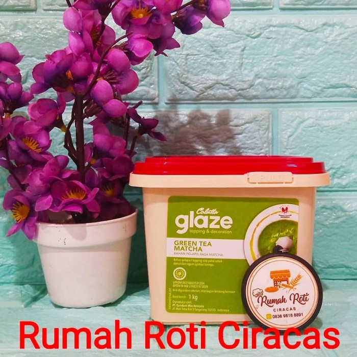 Jual COLATTA MATCHA 1KG GLAZE GREEN TEA TOPPING DONUT RASA DIP 1 KG ...