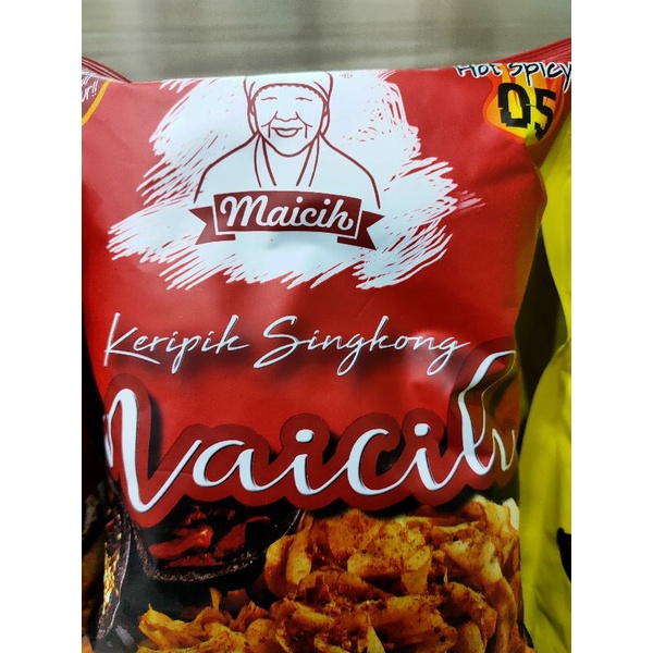 Jual Maicih Keripik Singkong Lv 5 Pedas Cemilan Oleh Oleh | Shopee ...