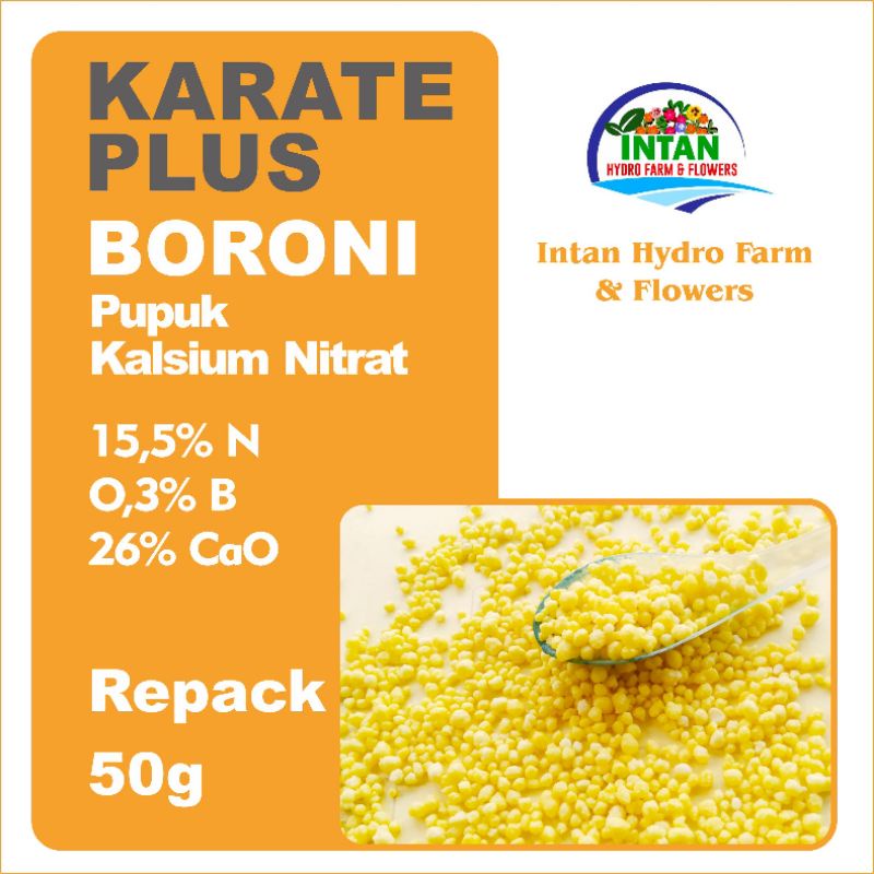 Jual Pupuk Kalsium Nitrat Karate Plus Boroni (Repack 50g) | Shopee ...