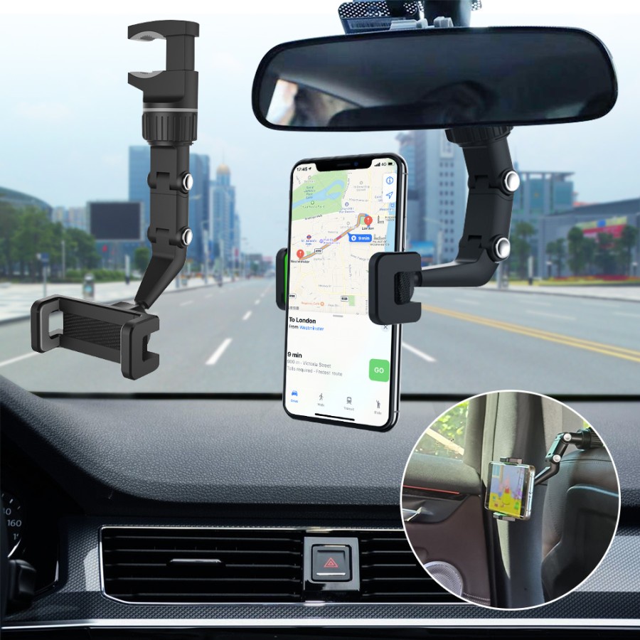 Jual Car Holder HP Handphone Jepit Spion Tengah Universal Stand Mobil ...