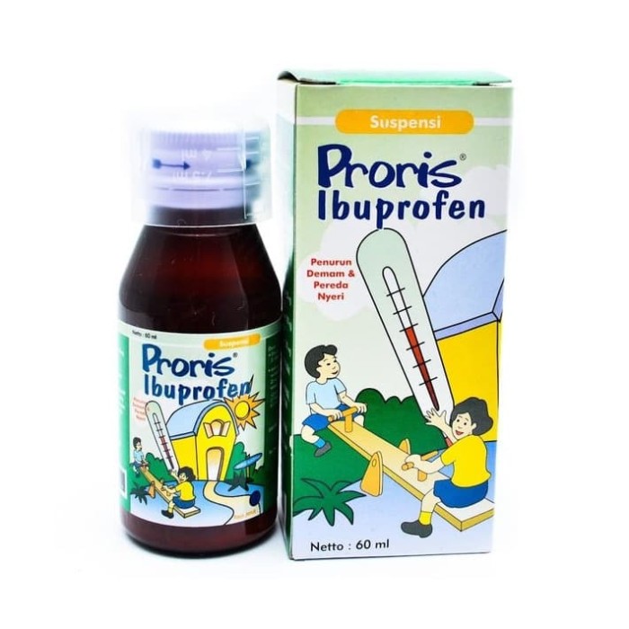 Jual Suspensi Proris Ibuprofen Profen Syrup Sirup Demam Nyeri Sakit ...