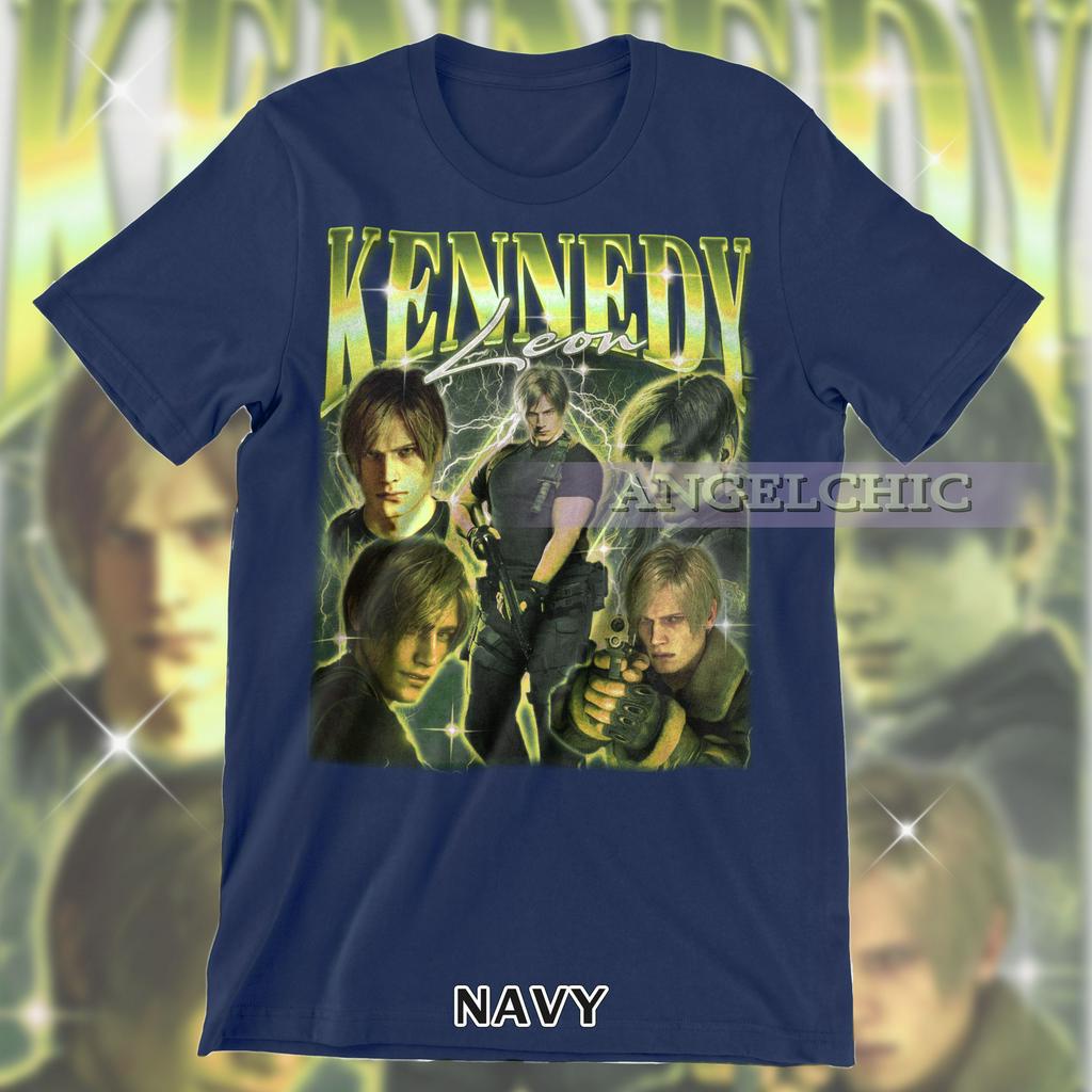 Jual BAJU LEON KENNEDY RESIDENT EVIL LEON Unisex Bootleg Tee Kaos ...