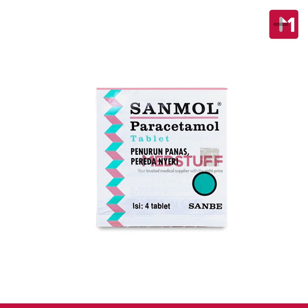 Jual Sanmol Tablet isi 4tab Paracetamol Tablet | Shopee Indonesia