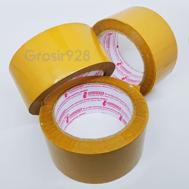 Jual Plakban / Lakban / OPP / Tape Goldtape Coklat 48 mm 2 inch | Shopee Indonesia