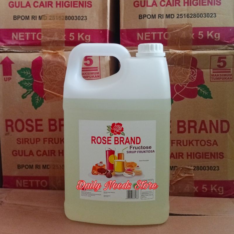 Jual ROSE BRAND GULA CAIR/SIMPLE SYRUP/FRUKTOSA 5 KG (GRAB/GOJEK ...