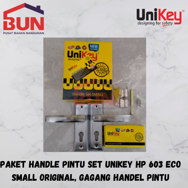 Jual Paket Handle Pintu set Unikey HP 603 ECO SMALL Original, gagang ...