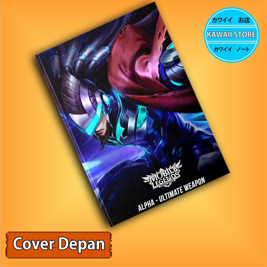 Jual Notebook / Pocket book Hard Cover Game MLBB ALPHA-ULTIMATE WEAPON ...