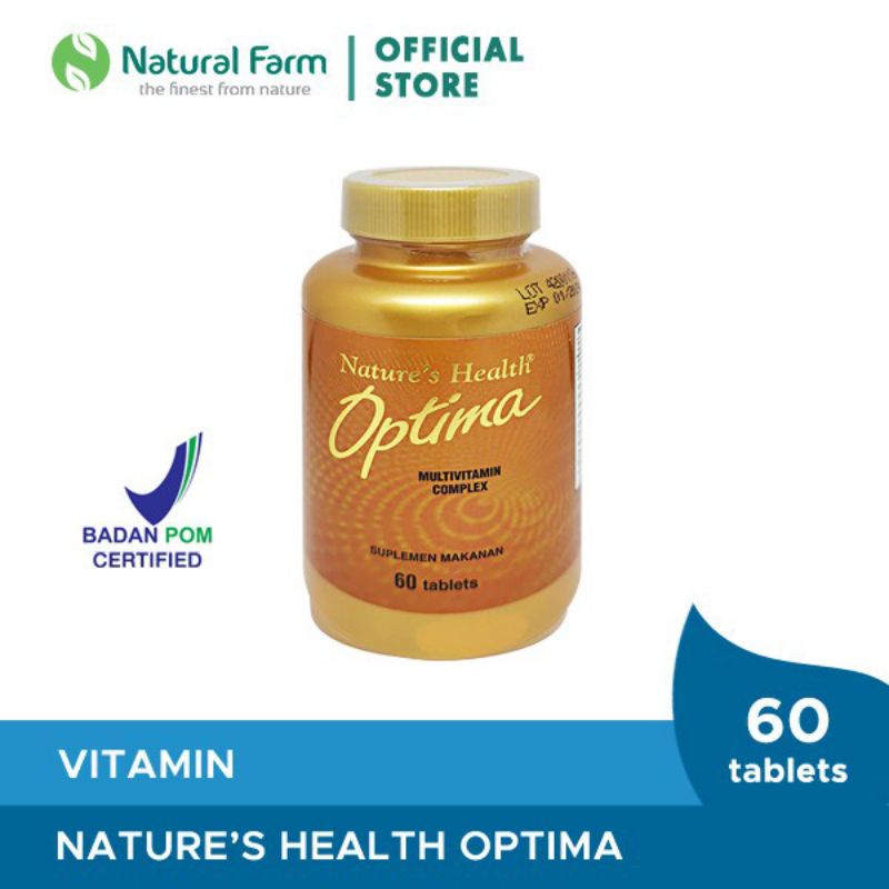 Jual natures health Optima multivitamin kesehatan jantung mata rambut ...