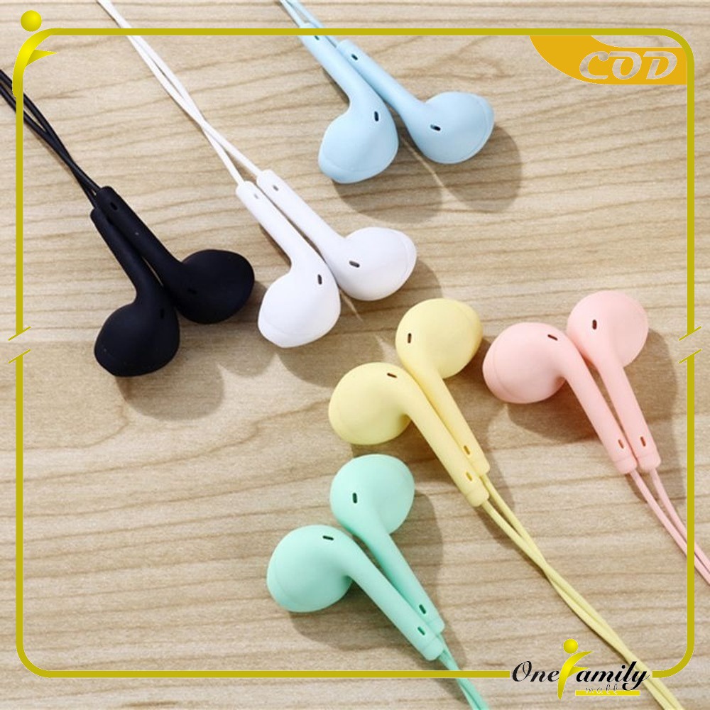 Jual ONE-C394 Headset Macaron Matte Color U19 Hifi / Handsfree Mate ...