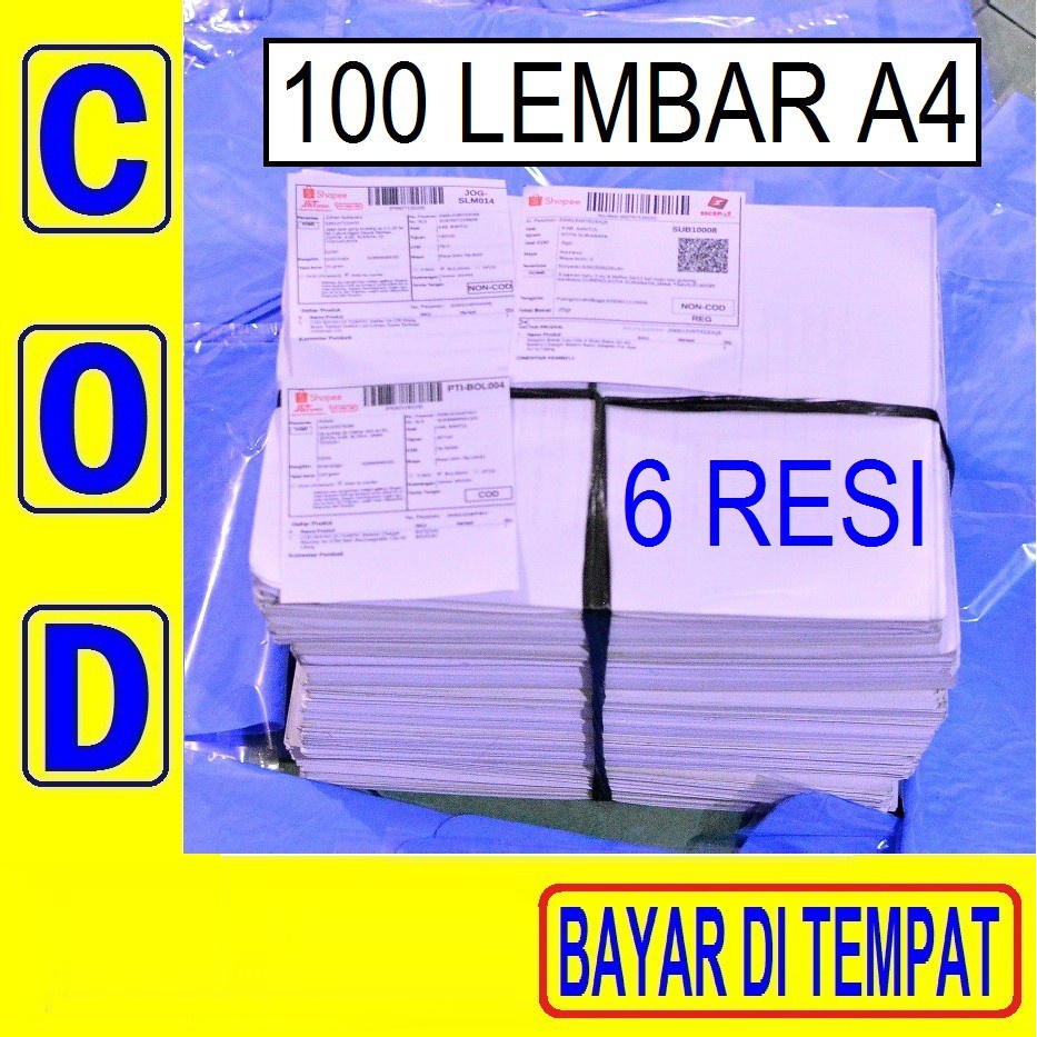 Jual Kertas Hvs Bekas A4 Untuk Cetak Resi 100 Lembar | Shopee Indonesia