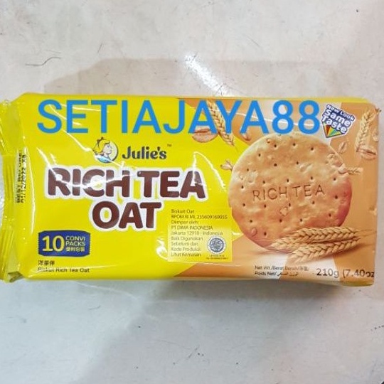 Jual BISKUIT JULIE'S RICH TEA OAT 210 GRAM (10 CONVI PACKS) | Shopee ...