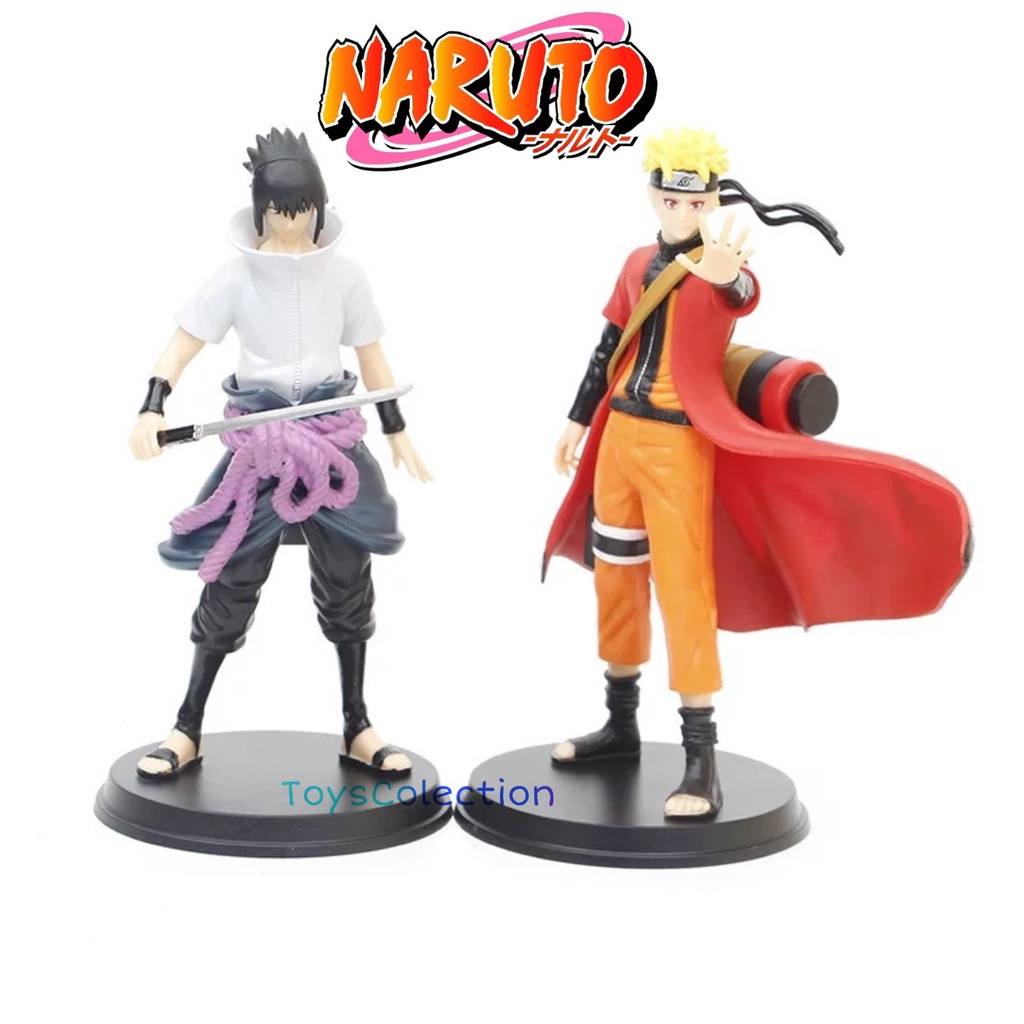 Jual ACTION FIGURE NARUTO UCHIHA SASUKE SET 2 PCS TOPPER CAKE MAINAN ...