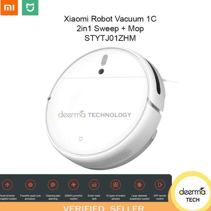 Jual XIAOMI MIJIA 1C ROBOT VACUUM CLEANER 2500Pa HOME SWEEPING MOPPING ...