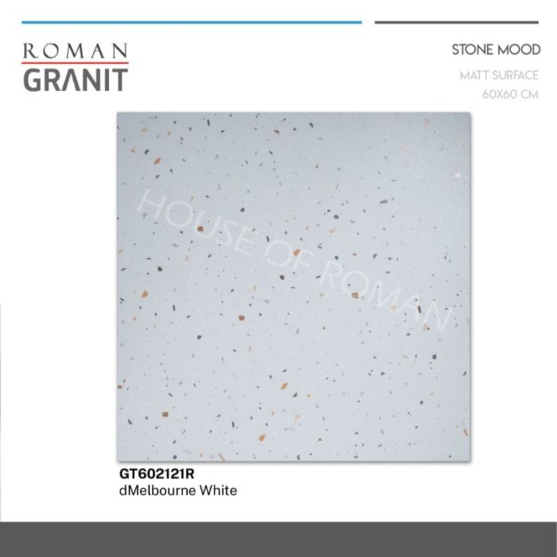 Jual Roman Granit 60x60 (Stone Mood / Trazo) dMelbourne White / Granit ...