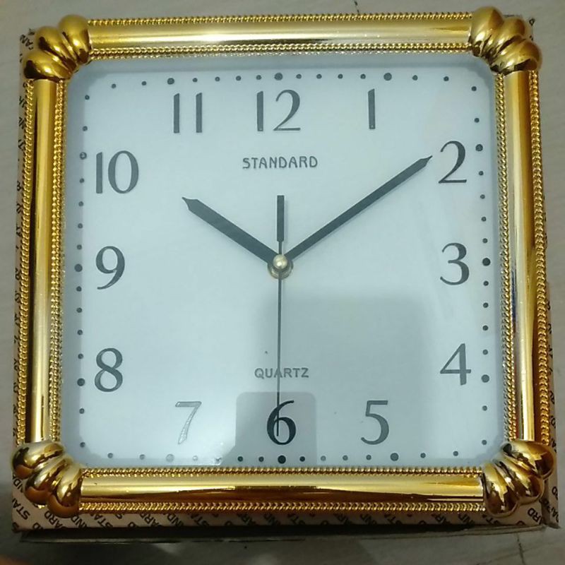 Jual JAM DINDING STANDARD KOTAK 130 (gratis bubble wrap 2lapis ...