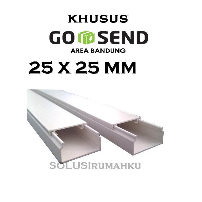 Jual Kabel Dak 25 x 25 mm / Ducting Cable PVC Pelindung Protektor ...