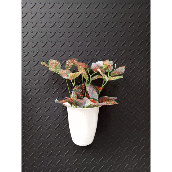 Jual ARIANI1318 BUNGA DAUN2 DENGAN POT DINDING ARTIFISIAL ARTIFICIAL ...