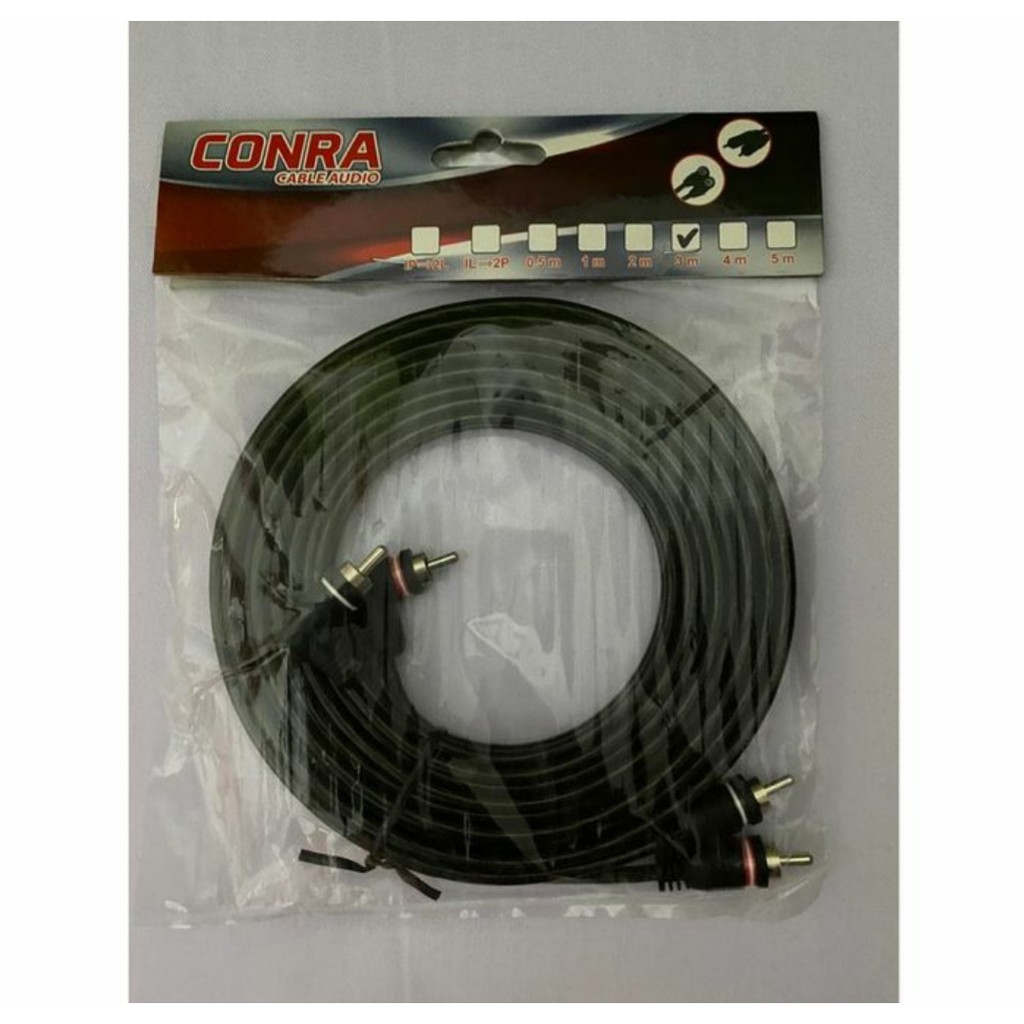 Jual kabel RCA CONRA panjang 3 meter | Shopee Indonesia