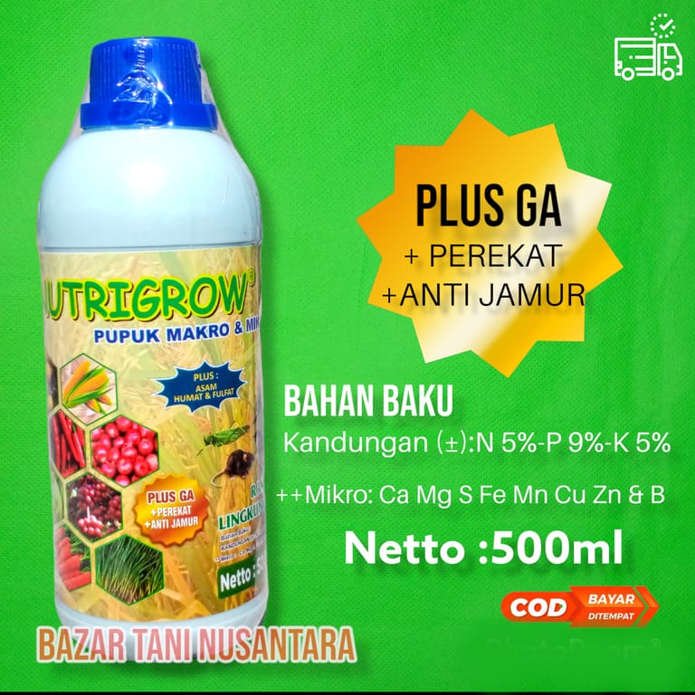 Jual PUPUK ORGANIK CAIR NUTRIGROW 1 liter 500 ml NUTRIGRO | Shopee Indonesia
