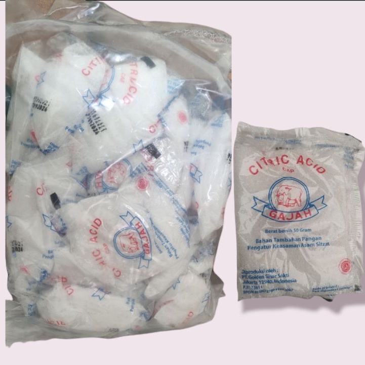 Jual CITRUN CITRIC ACID CAP GAJAH / CITRUN / CITRUN SACHET / CITRUN ...