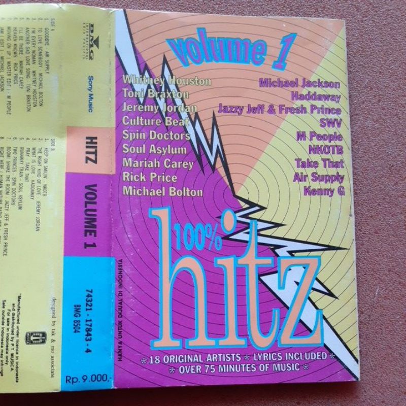 Jual kaset HITZ Vol 1 BMG-Sony Music | Shopee Indonesia