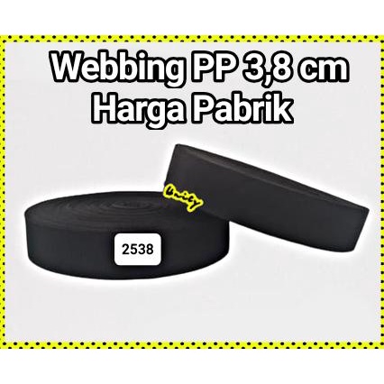 Jual Tali Tas Webbing PP 3,8 cm HARGA PABRIK DI JAMIN MURAH | Shopee ...