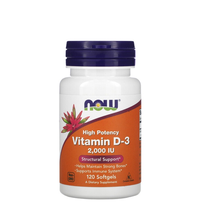Jual Now Foods Food Vitamin D-3 D3 / 2,000 Iu 2000Iu 2000 Iu / 120 240 - 2K-120 Exp 2024 ...