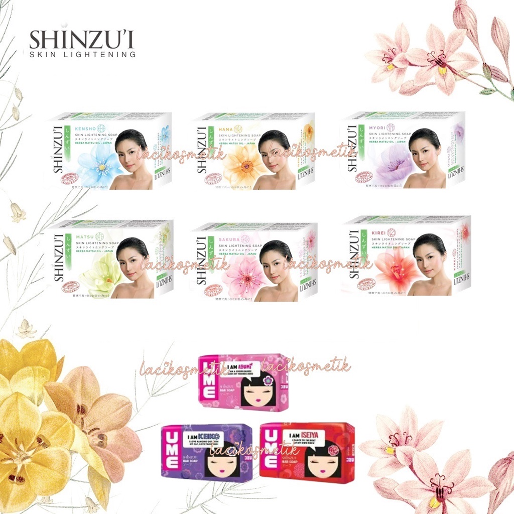 Jual LACIKOSME SHINZUI SKIN LIGHTENING BAR SOAP - UME SOAP SABUN MANDI ...