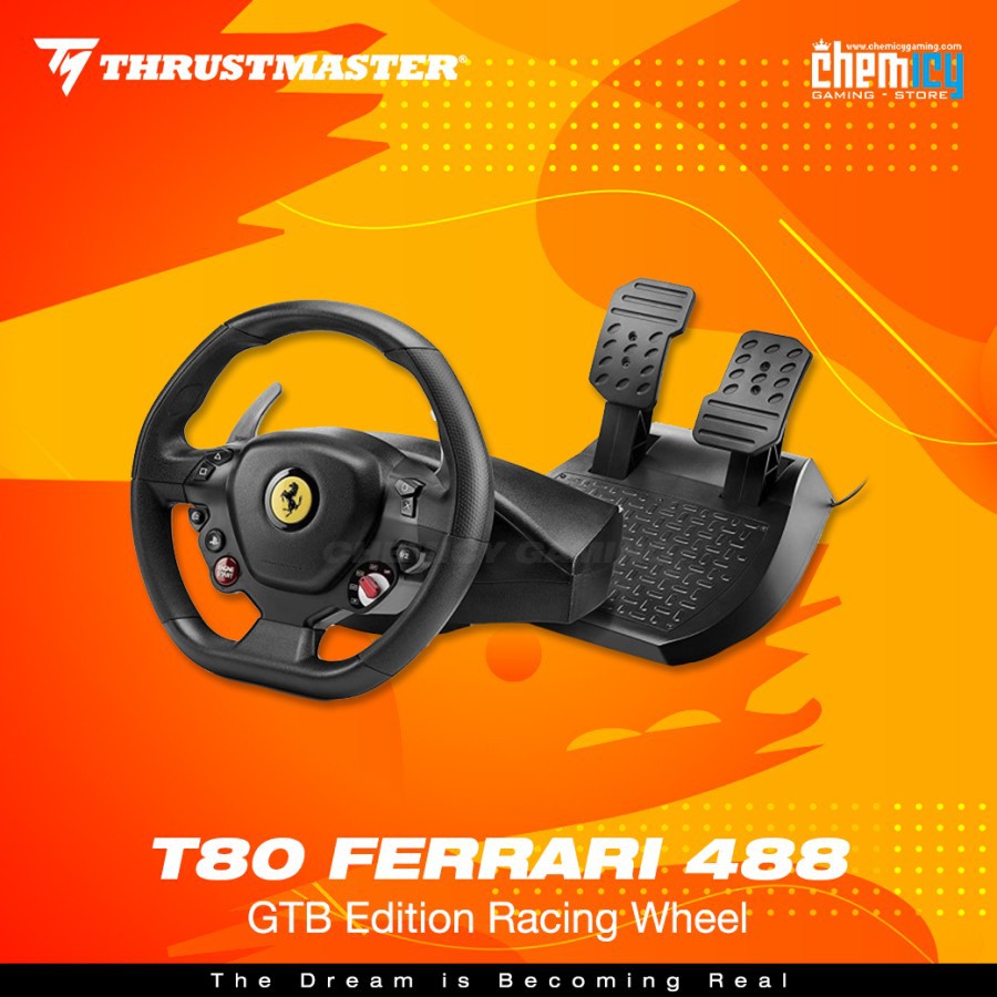 Jual Thrustmaster T80 Ferrari 488 GTB Edition Racing Wheel | Shopee ...