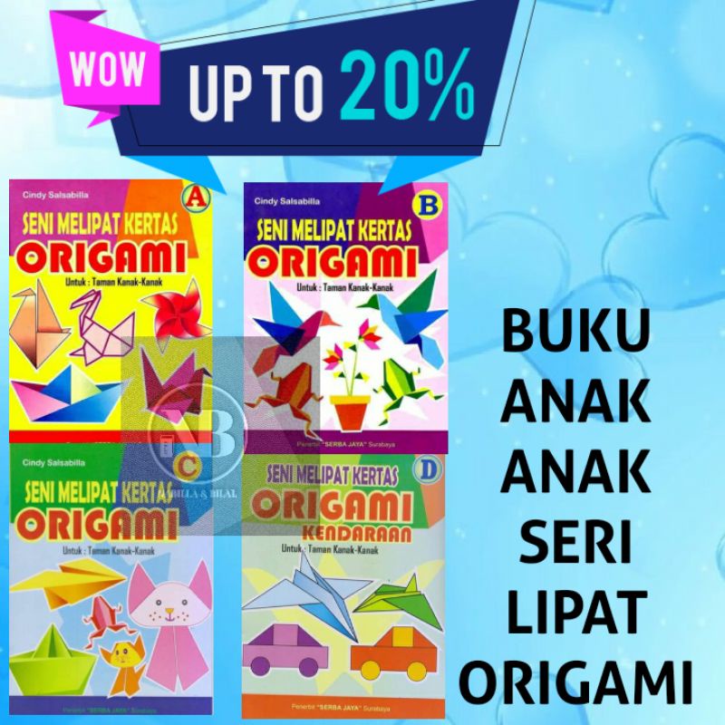 Jual BUKU SENI MELIPAT KERTAS ORIGAMI ANAK ANAK SERBA JAYA | Shopee Indonesia