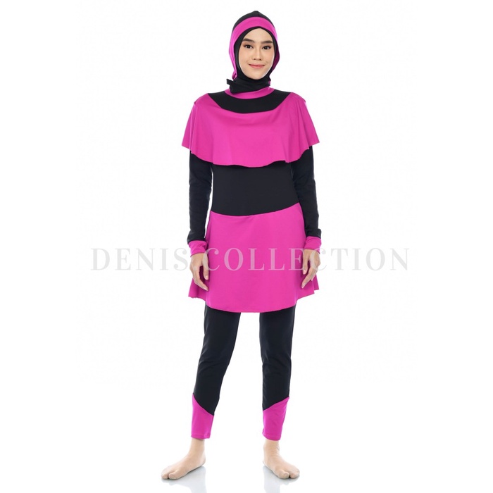 Jual Baju Renang Muslim Muslimah Remaja dan Dewasa model crop - Ungu, M ...