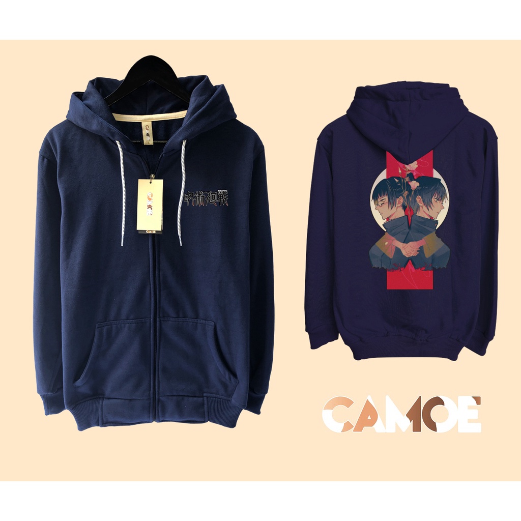 Jual Jaket Hoodie Zipper Anime Jujutsu kaisen Mai Maki Zenin | Shopee ...