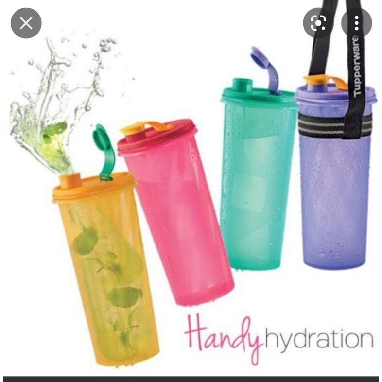 Jual tupperware handy cool 1 liter - wadah air minum - tempat infuse ...