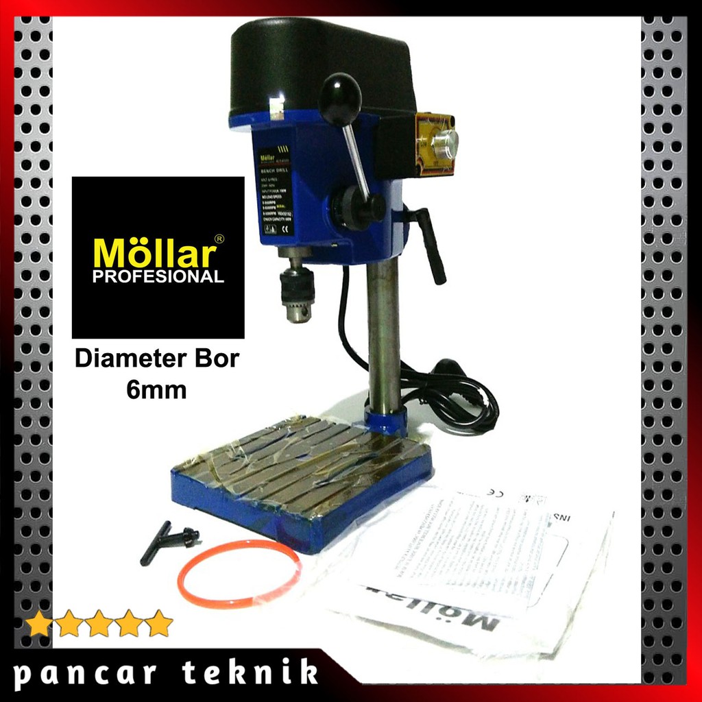 Jual Bor Duduk Mini Mollar Mini Bench Drill 6mm | Shopee Indonesia