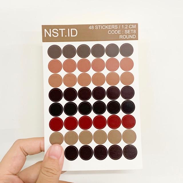 Jual STIKER DOT/BULAT COLOR PALETTE SCRAPBOOK DIY Bujo Diary Tumblr ...
