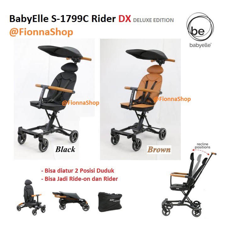 Jual Stroller Baby Elle BabyElle Rider DX Deluxe Edition S1799c 1799 ...