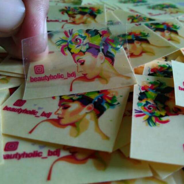 Jual Stiker transparan ukuran 3x5 per pack (isi 90 pcs) | Shopee Indonesia