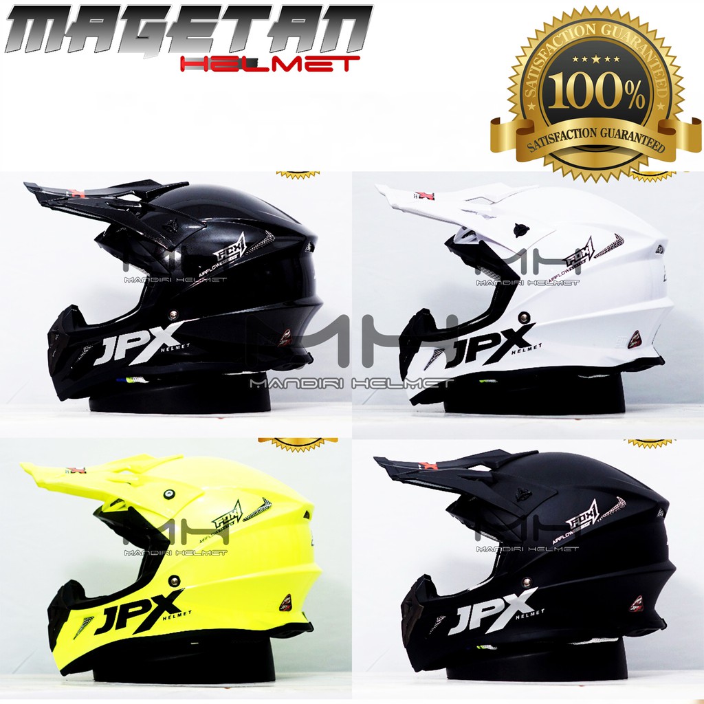 Jual HELM JPX CROSS HITAM DOFF_HELM CROSS_HELM JPX_HELM CROSS POLOS ...