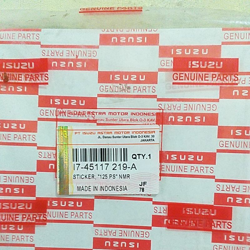 Jual Sticker 125 PS Isuzu ELF NMR | Shopee Indonesia