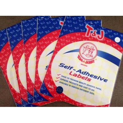 Jual Laris Manis LABEL STICKER STIKER PUTIH BULAT TOM & JERRY 116 TOM ...