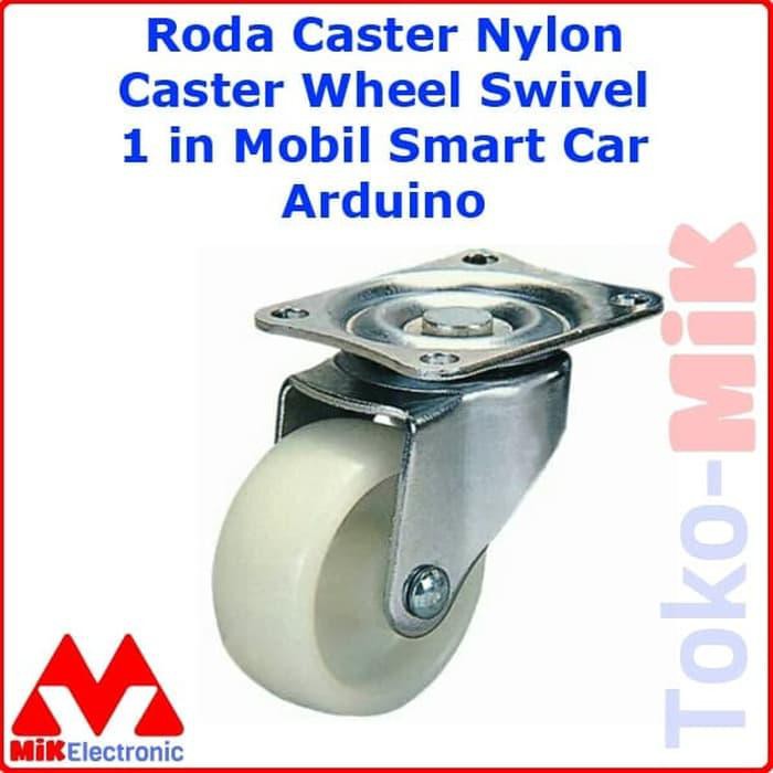 Jual HARGA TURUN Roda Caster Nylon Caster Wheel Swivel 1 in Mobil Smart ...